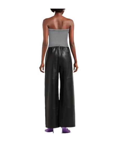 DIESEL® Ribbed Knit Strapless Tube Top - Grey