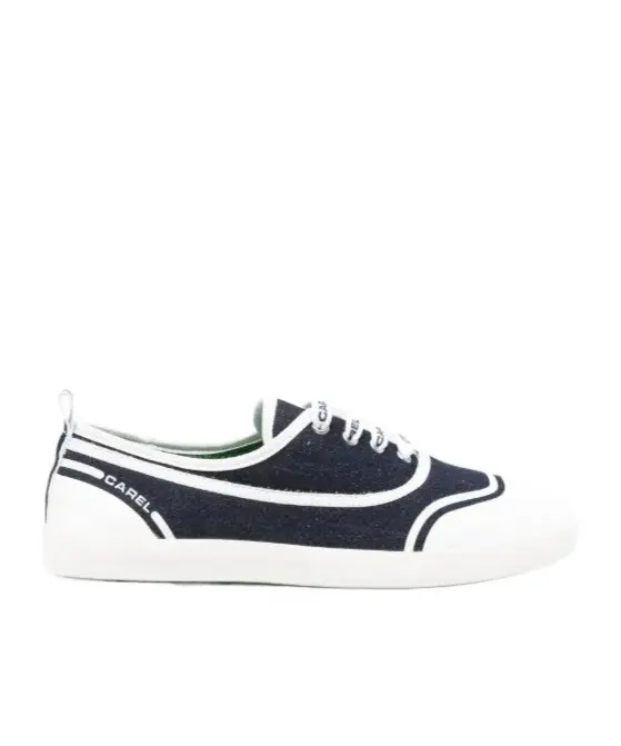 CAREL Sol Denim Sneakers - Black