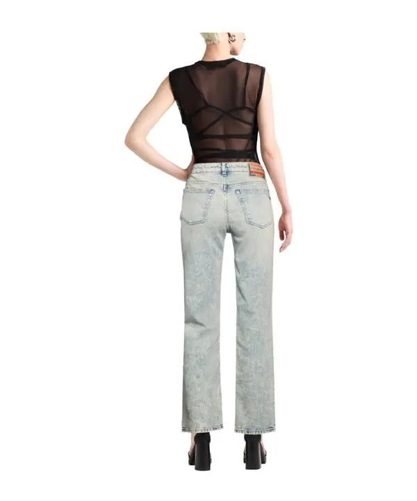 DIESEL® Solid Color Straight Leg Pants