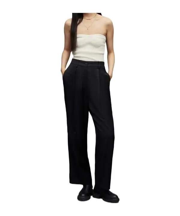 ALLSAINTS Sleeveless Strapless Ribbed Top - White