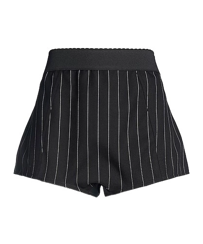 Dolce & Gabbana Stretch Thin Stripe Hot Shorts - Black