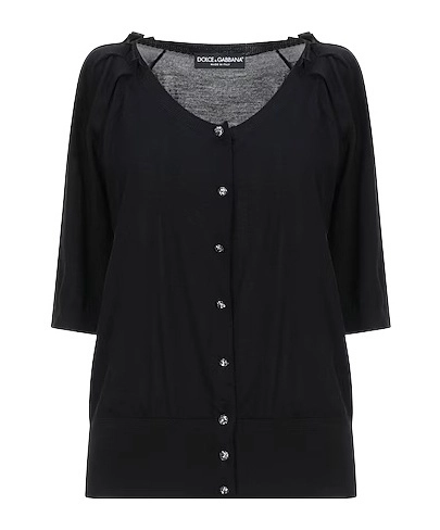 Dolce & Gabbana Solid Wool Knit Sweater