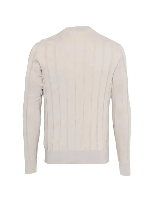 Eleventy Ribbed Round-neck Sweater