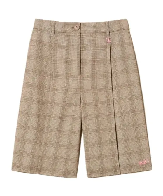 TWINSET Checked Tailored Shorts