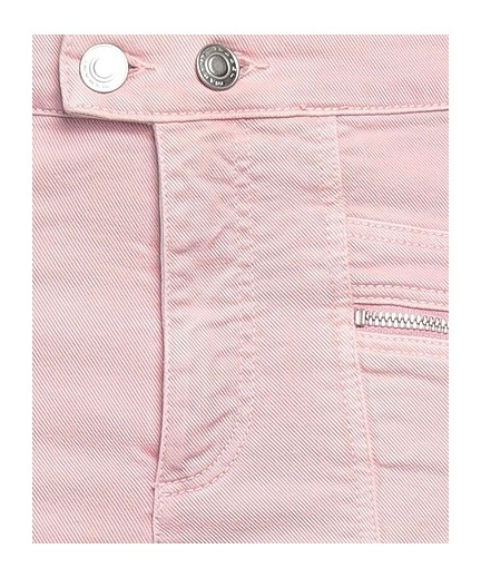 Isabel Marant Étoile Tapered Leg Jeans With Zip Pockets And Leather Trims