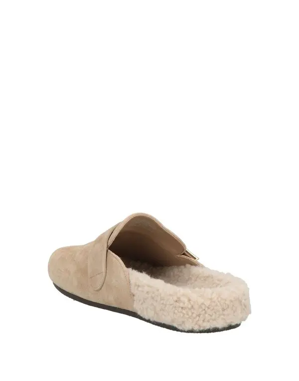 Tory Burch Mules With Wool Lining And Buckle Detail