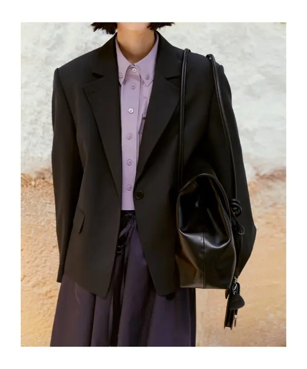 LOW CLASSIC Notched-lapel Button-fastening Blazer