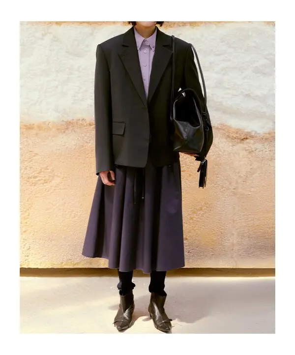 LOW CLASSIC Notched-lapel Button-fastening Blazer