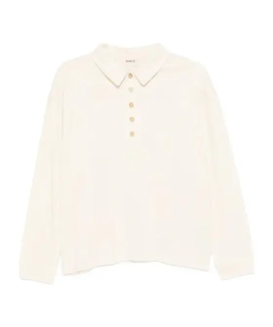 Khaite Faithful Polo Top - White