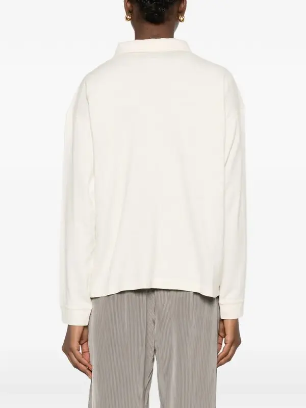 Khaite Faithful Polo Top - White