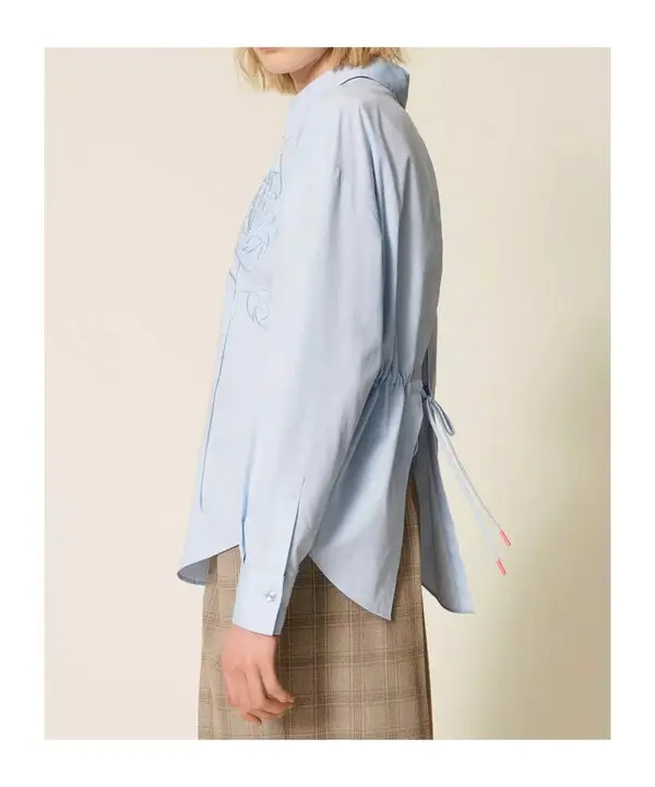 TWINSET Floral Embroidered Shirt