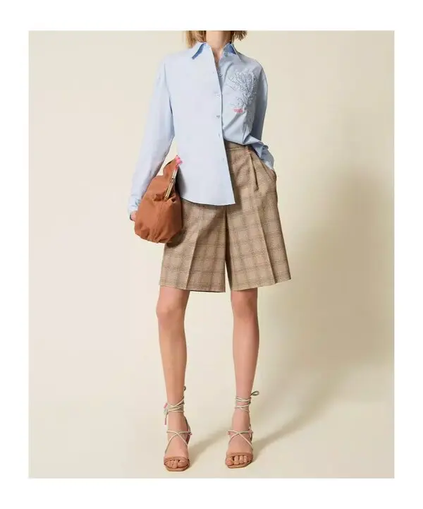 TWINSET Floral Embroidered Shirt