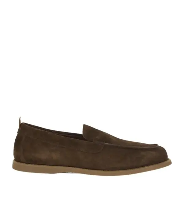 Etro Printed Suede Slip-on Loafers - Green