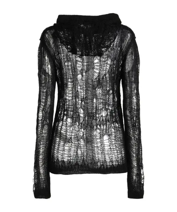 Rick Owens Open-knit Lightweight Hoodie