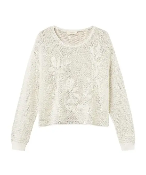 TWINSET Embroidered Round Neck Sweater