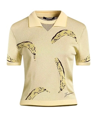 Jacquemus Two-tone Knit Short Sleeve Top