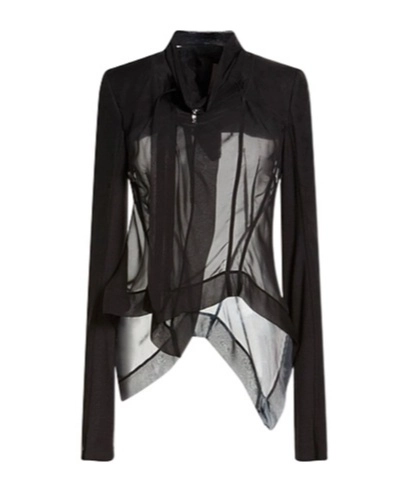 Rick Owens Simple Chiffon Coat