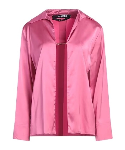 Jacquemus Smooth Satin Blouse - Pink
