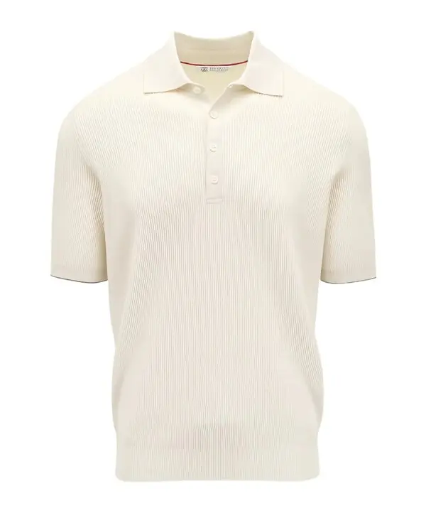 Brunello Cucinelli Short-sleeve Buttoned Polo Shirt
