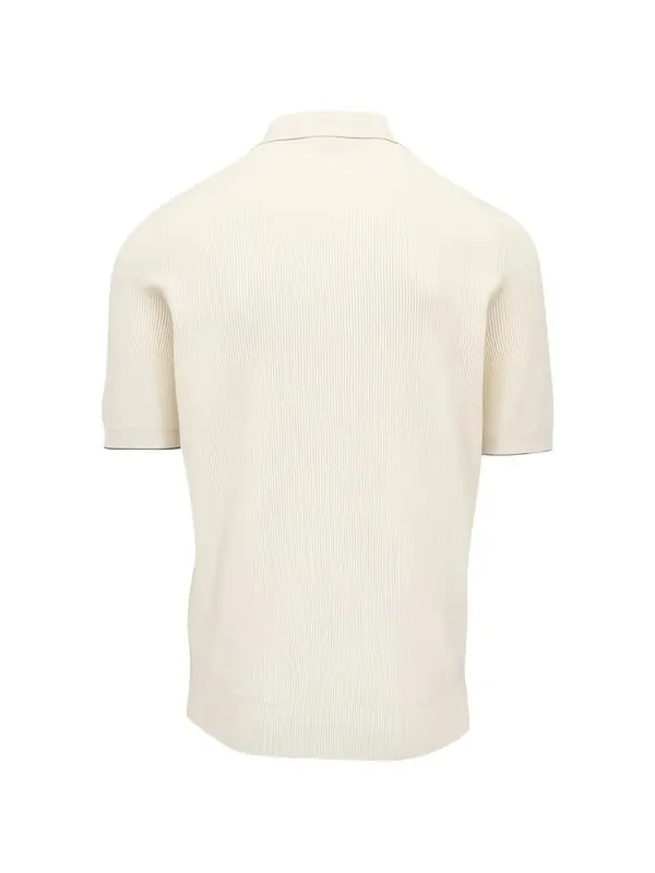Brunello Cucinelli Short-sleeve Buttoned Polo Shirt