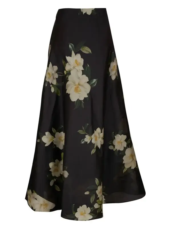 Zimmermann Harmony Silk Midi Skirt