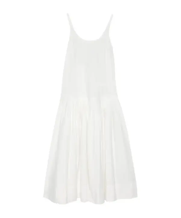 ST. AGNI Pleated Midi Dress