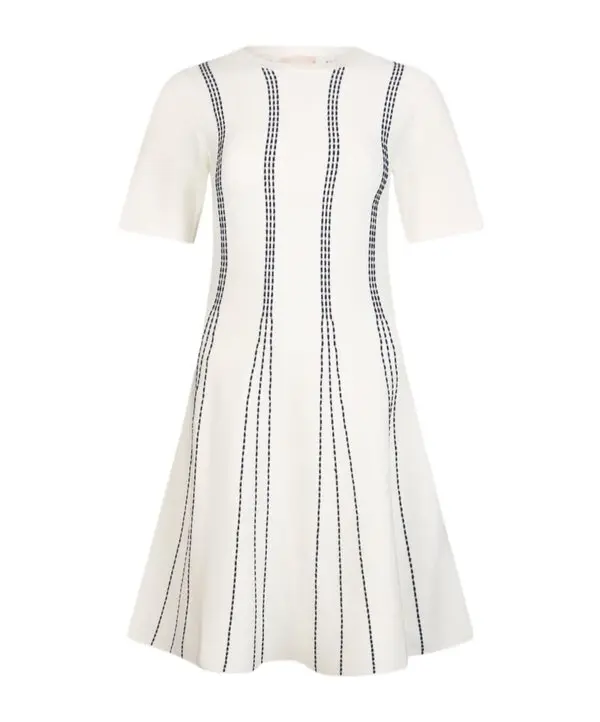 Liu Jo Knitted Dress With Contrasting Seams
