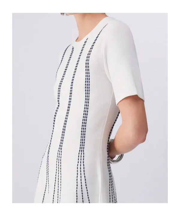Liu Jo Knitted Dress With Contrasting Seams