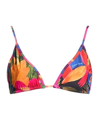 Farm Rio Triangle Bikini Top - Magenta