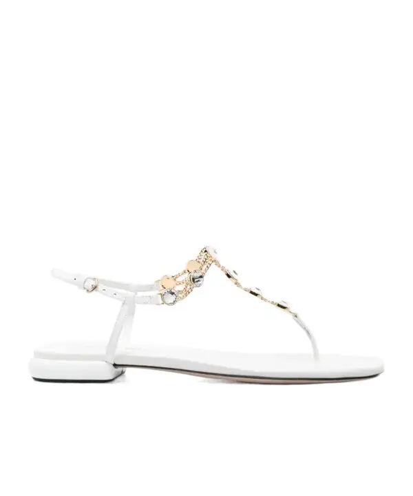 Miu Miu Embellished Thong Sandals