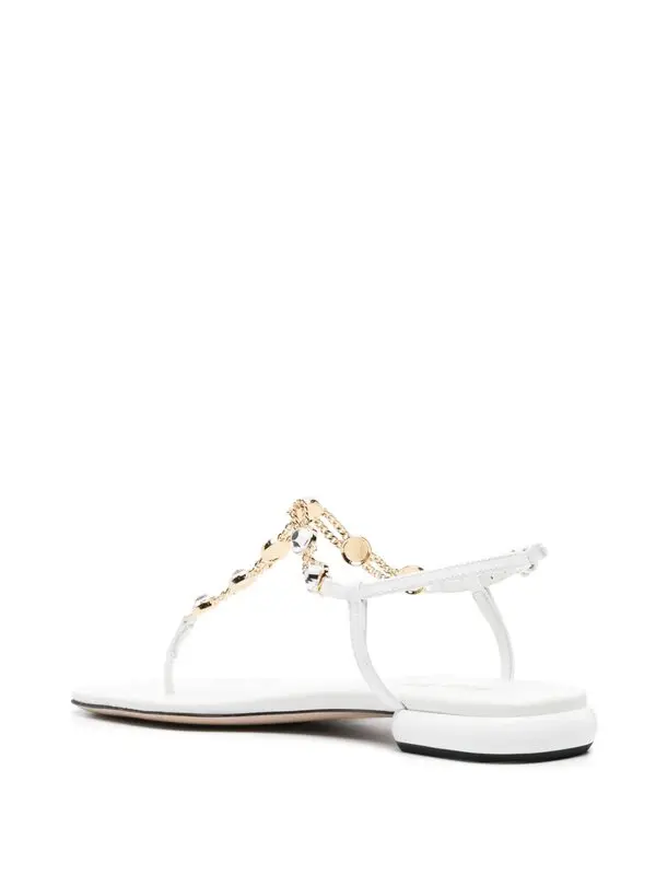 Miu Miu Embellished Thong Sandals