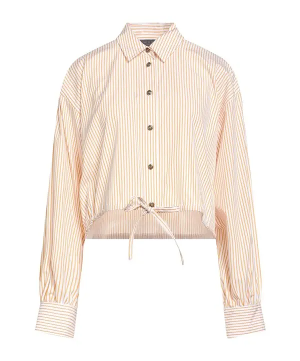 Rag & Bone Striped Long-sleeve Shirt With Drawstring Hem