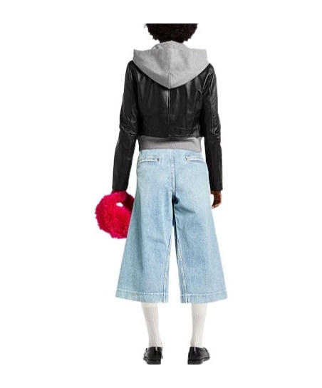 Rag & Bone Light Wash Wide-leg Cropped Jeans