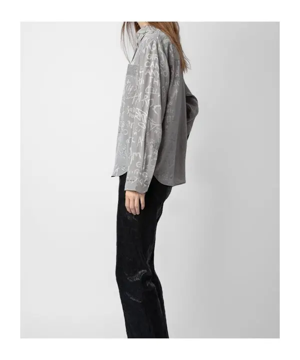 Zadig&Voltaire Slogan-print Silk Shirt