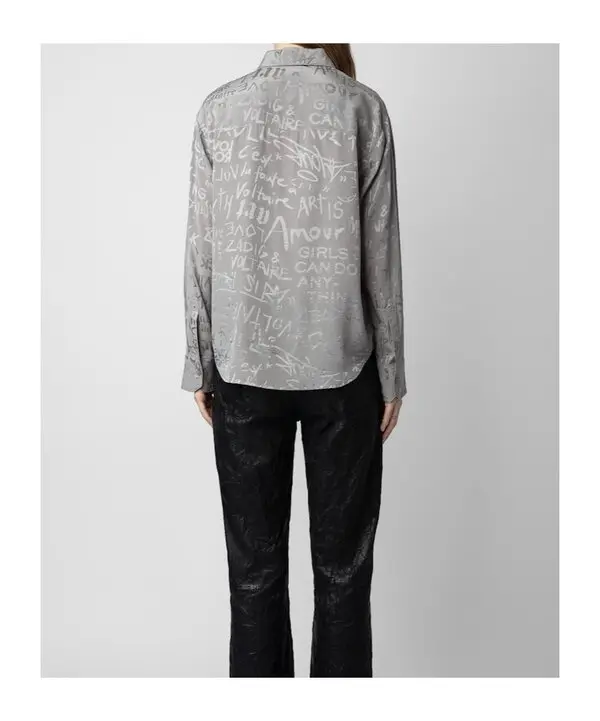 Zadig&Voltaire Slogan-print Silk Shirt