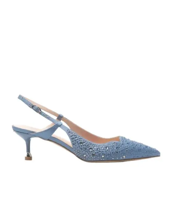 Liu Jo Studded Pointed Leather Pumps