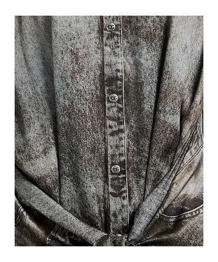 DIESEL® Satin Shirt Dress