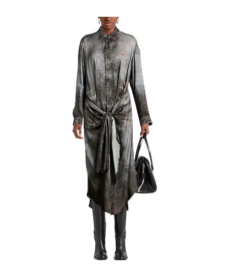 DIESEL® Satin Shirt Dress