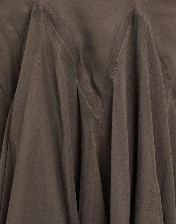 Rick Owens Asymmetric Chiffon Maxi Skirt