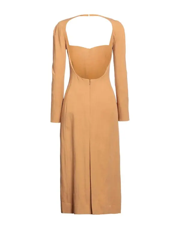 Jacquemus Midi Dress With Bow Detail And Sweetheart Neckline