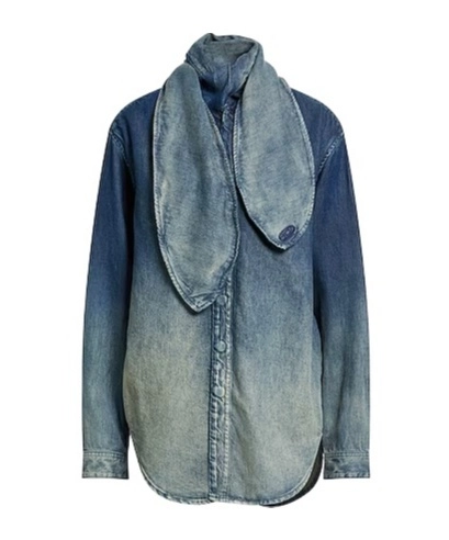 DIESEL® Long Sleeve Denim Shirt - Blue