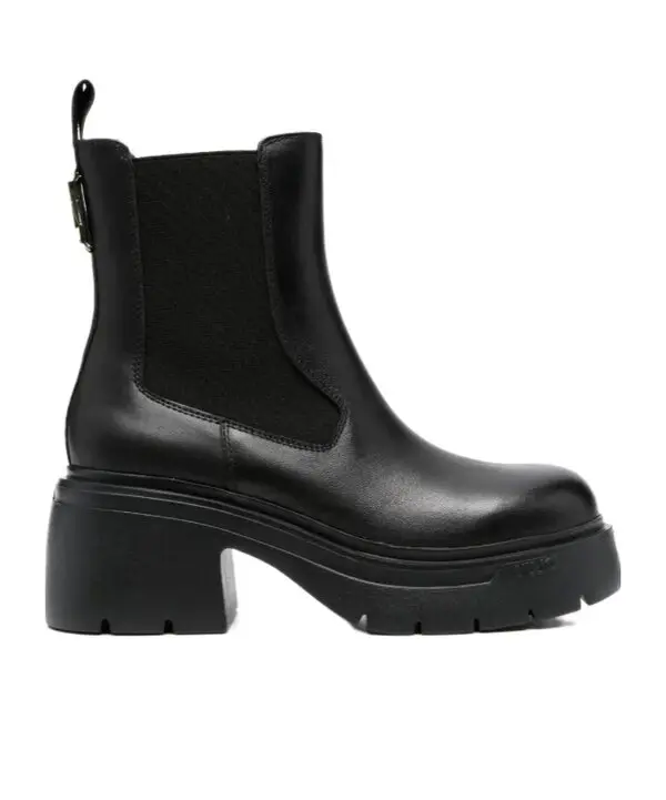 Liu Jo Carrie Leather Ankle Boots - Black
