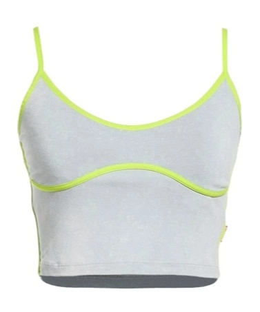 DIESEL® Sleeveless Jersey Crop Top With Piping