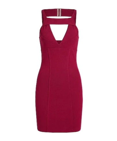 Rick Owens Sleeveless Stretch Maxi Dress - Garnet Red