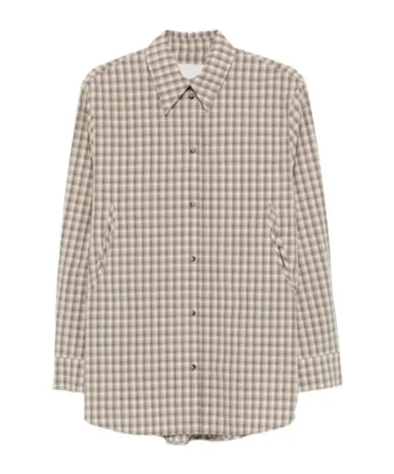 Nanushka Plaid Detail Shirt