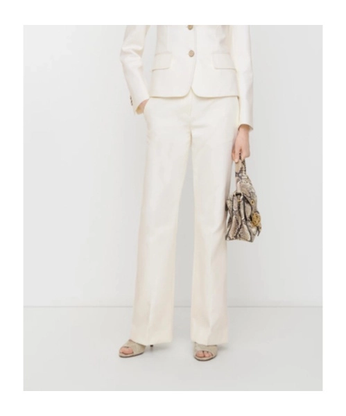 Burberry Cotton Blend Tailored Trousers