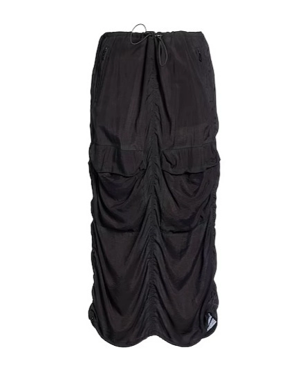 DIESEL® Ruched Skirt With Embroidered Logo
