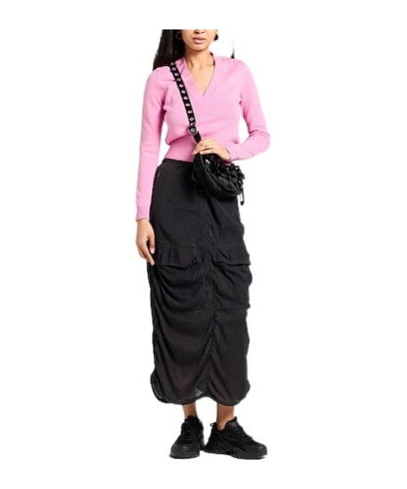 DIESEL® Ruched Skirt With Embroidered Logo