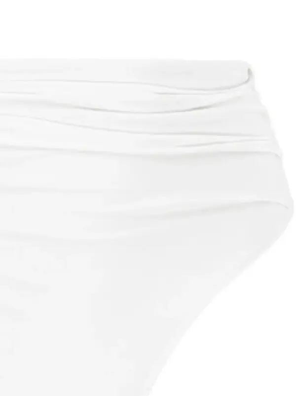 Jacquemus Ruched High-waisted Bikini Bottoms