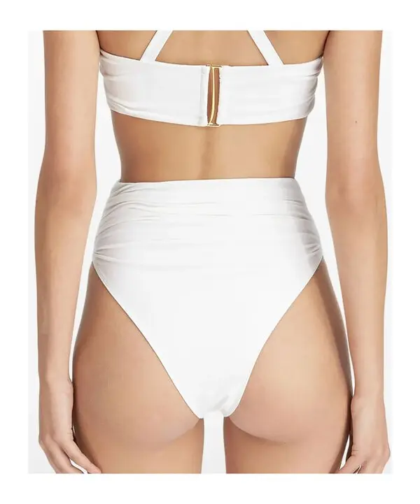 Jacquemus Ruched High-waisted Bikini Bottoms